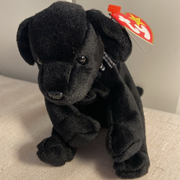 Ty | Toys | Ty Beanie Baby Luke The Black Labrador Dog Vintage Stock ...